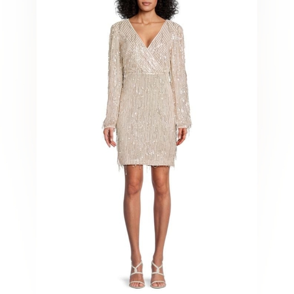 Guess | Dresses | Nwt Guess Sequin Mini Sheath Dress Size 2 In ...